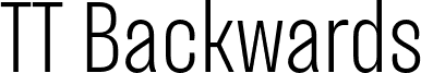 TT Backwards Sans Trial Bold font | Fonts2u.com