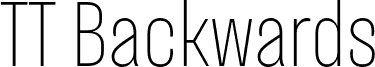TT Backwards Sans Trial Bold font | Fonts2u.com