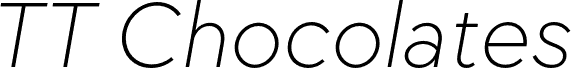 TT Chocolates Trl Regular font | Fonts2u.com
