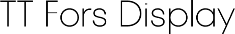 TT Fors Display Trl Bold font | Fonts2u.com