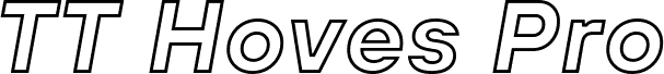 TT Hoves Pro Bold Outline Trial font | Fonts2u.com