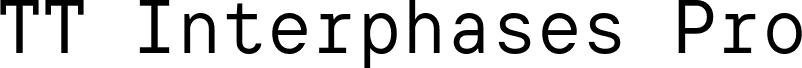 TT Interphases Pro Trl Md font | Fonts2u.com
