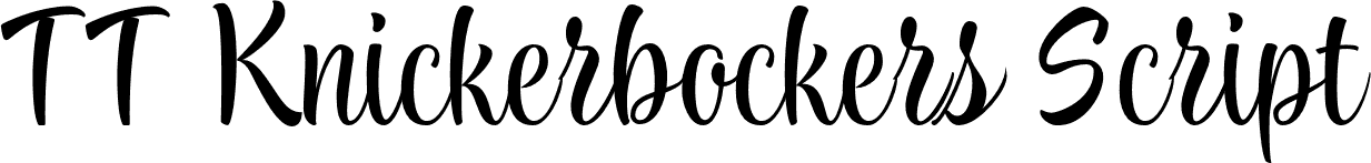 TT Knickerbockers Script font