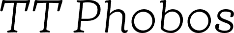 TT Phobos Trial Inline font