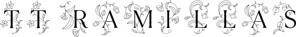 TT Ramillas Initials Trl Lt font | Fonts2u.com