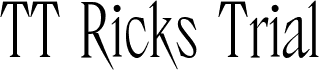 TT Ricks Trial Bold font