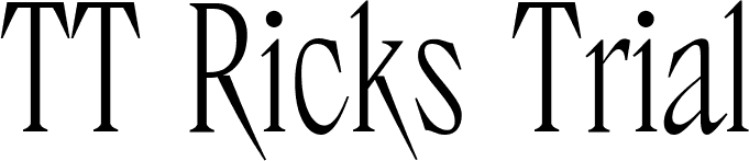 TT Ricks Trial Regular font