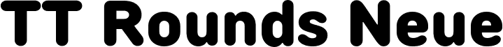 TT Rounds Neue Trial Bold font