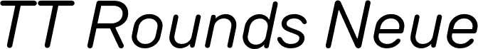 TT Rounds Neue Trial Regular font