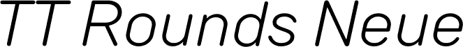 TT Rounds Neue Trial Bold font
