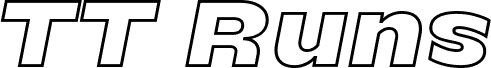 TT Runs Black Outline font | Fonts2u.com