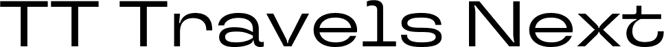 TT Travels Next Trl Rg font