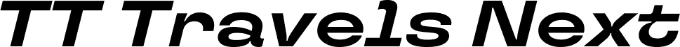 TT Travels Next Trial Variable font