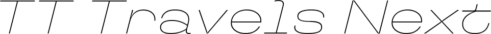 TT Travels Next Trial Variable font