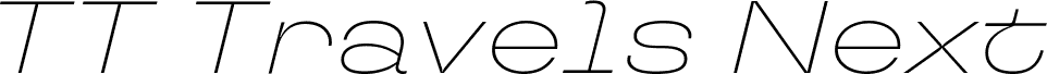 TT Travels Next Trial Variable font