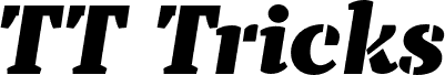 TT Tricks Trial ExtraBold font