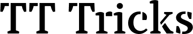 TT Tricks Stencil Trl Lt font
