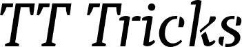 TT Tricks Stencil Trl Db font | Fonts2u.com