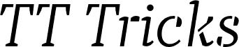 TT Tricks Trial Italic 字体 | Fonts2u.com