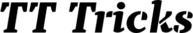 TT Tricks Stencil Trl Db font | Fonts2u.com