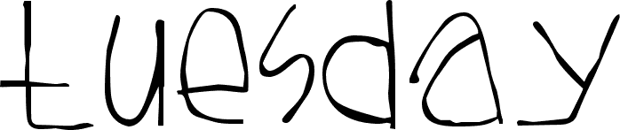 Tuesday font | Fonts2u.com