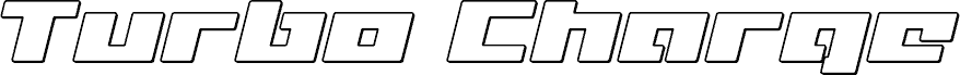 Turbo Charge Outline font