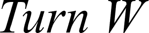 Turn W font | Fonts2u.com
