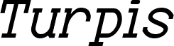 Turpis font