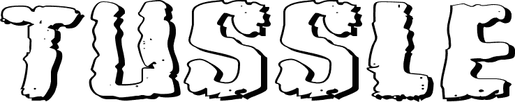 Tussle Expanded Outline font