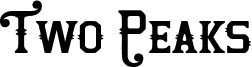 Two Peaks font | Fonts2u.com