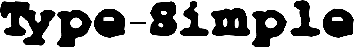 Type-Simple font | Fonts2u.com