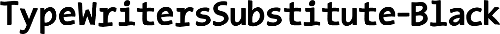 TypeWritersSubstitute font | Fonts2u.com