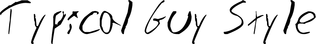 Typical Guy Style font | Fonts2u.com