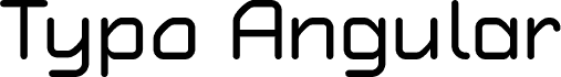 Typo Angular Rounded Demo Bold font | Fonts2u.com