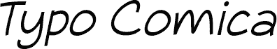 Typo Comica Outline font