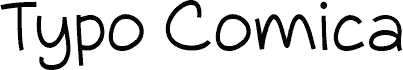 Typo Comica Outline font