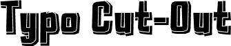 Typo Cut-Out Demo font