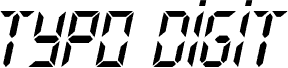 Typo Digit Demo font | Fonts2u.com