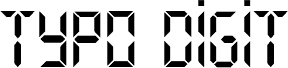 Typo Digit Demo Italic font | Fonts2u.com