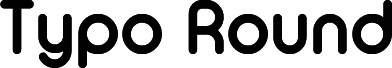Typo Round Regular Demo font