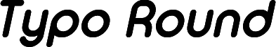Typo Round Bold Demo font