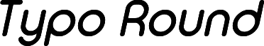 Typo Round Bold Demo font