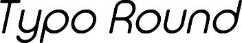 Typo Round Bold Demo font