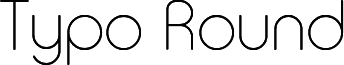 Typo Round Bold Demo font