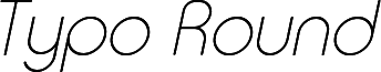 Typo Round Bold Demo font