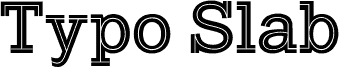 Typo Slab Bold font