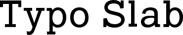 Typo Slab Bold font