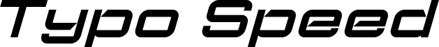 Typo Speed Shadowed Demo font | Fonts2u.com