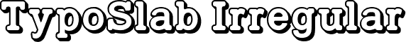 TypoSlab Irregular Demo font