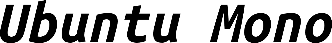 Ubuntu Mono Bold Italic font | Fonts2u.com